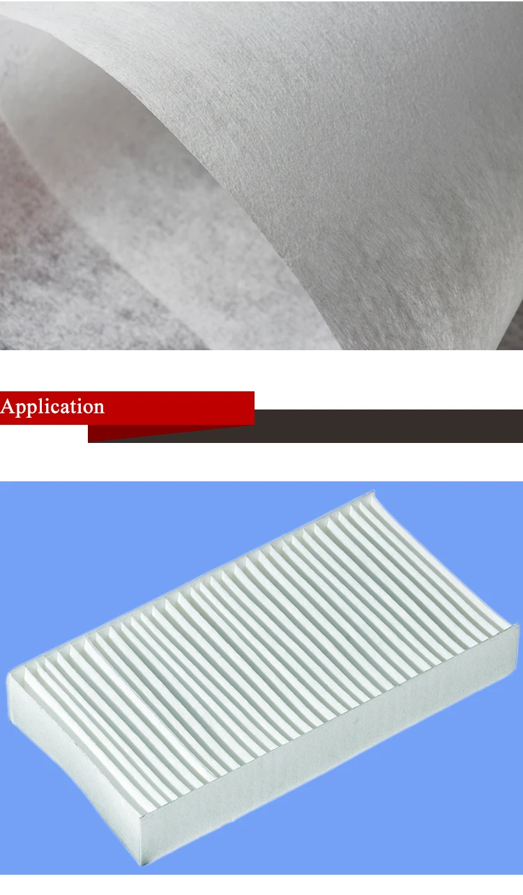 99.97% H13 Hepa Filter Paper Synthetic Filter Media Roll For Clean Room ...