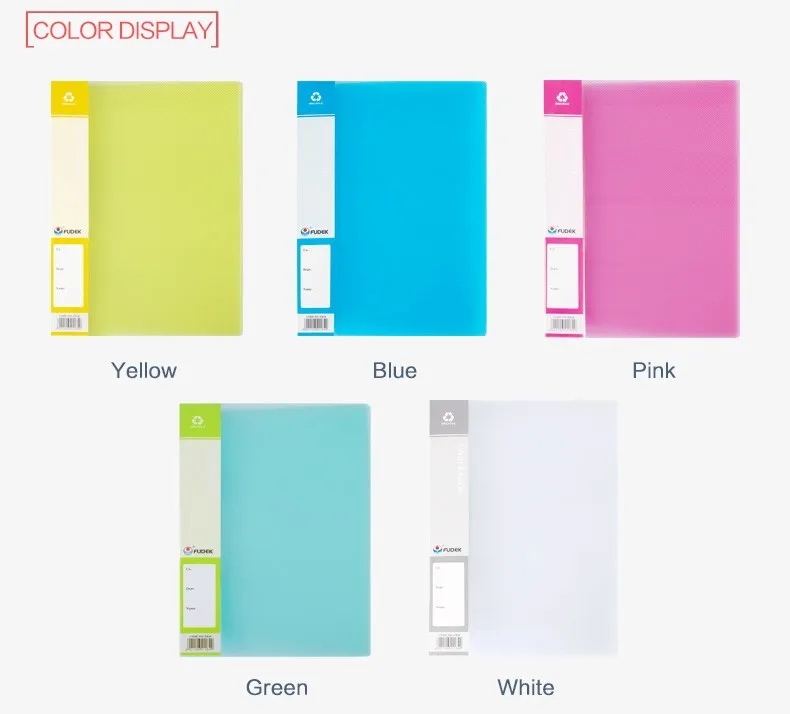 B5 Fudek Customized Collecting File Pvc Plastic Twill File Folder With ...