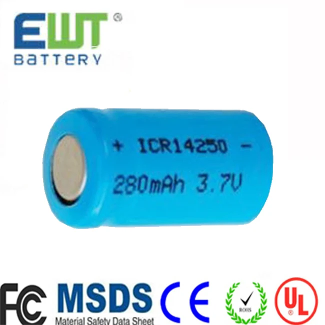 14250 3.7v Rechargeable Lithium Battery 1/2aa Li-ion Battery - Buy ...