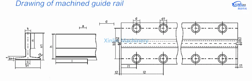 Elevator Parts Big Lift Guide Rail T127-1/b - Buy Elevator Guide Rail ...