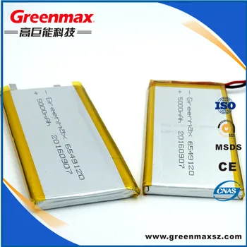 Square Shape Lithium Ion Rechargeable Battery 4000mah Polymer Battery ...