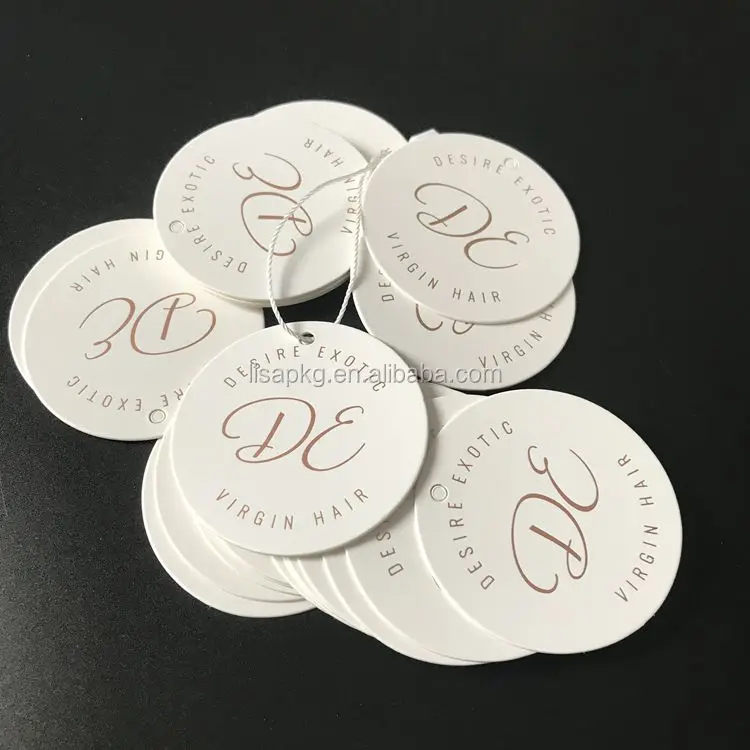 Custom Cheap Nice 600grams Round Rose Gold Hang Tags Printing - Buy ...