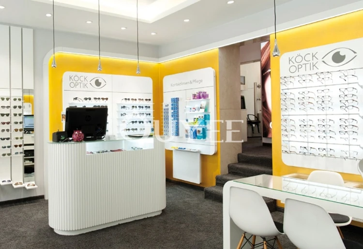 Optical Shop Interior Design - Baking Paint MDF Solutions