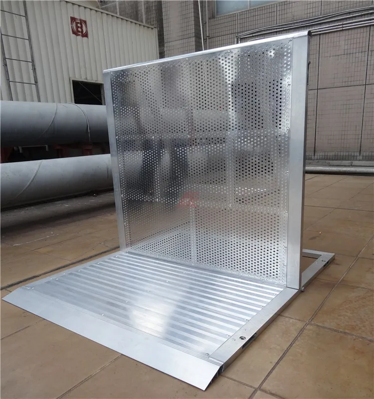 Black Movable Pedestrian Barriers Portable Barricade System - Buy ...