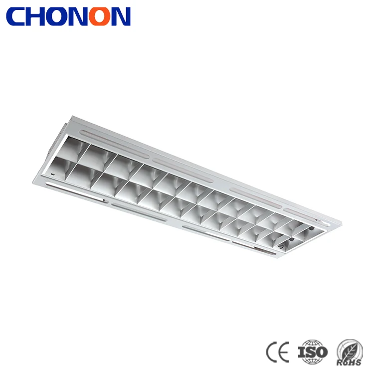 36W Fluorescent Lighting Grille Lamp with Air Slot & Reflectors