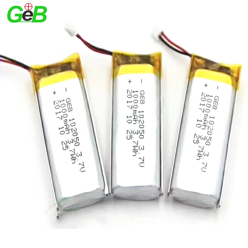 Convenient Flexible Thin Power Supply Rectangular 102050 3.7v 1000mah ...