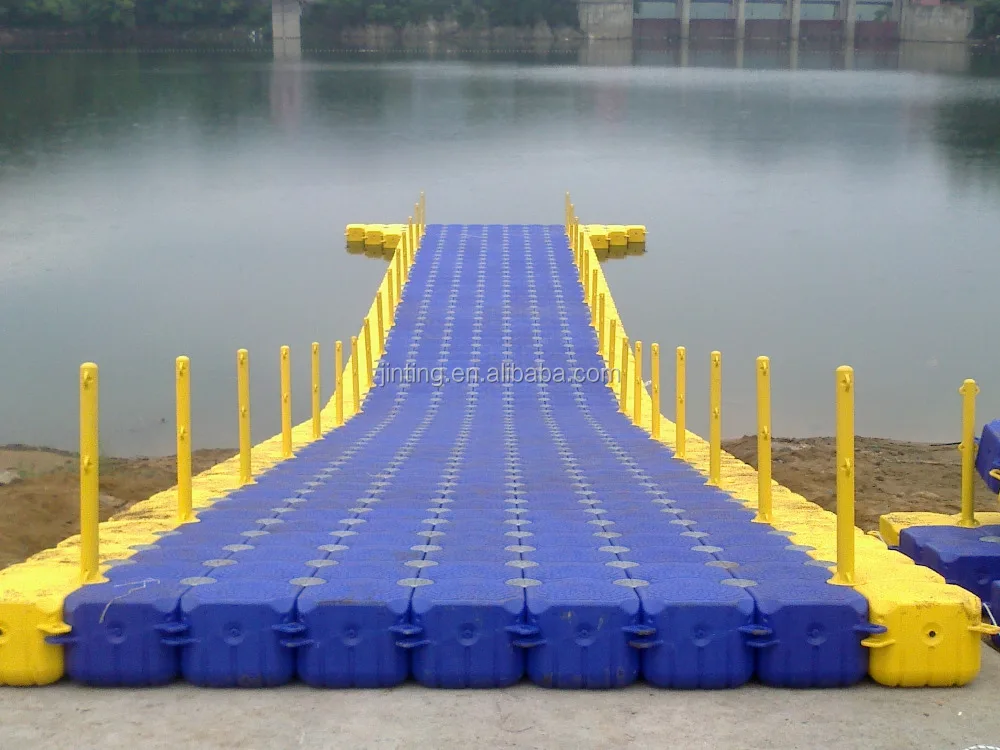 De plástico de pontón muelle flotante HDPE cubo pequeño barco muelle ...