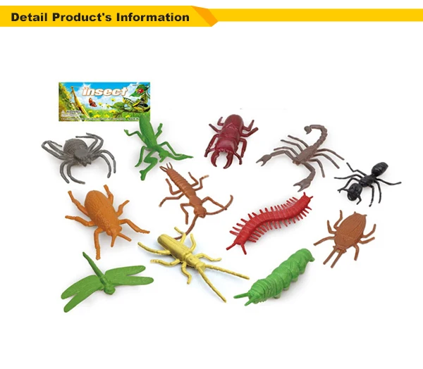 Kids 12pcs Small Rubber Insect Toys Oc0170950 - Buy Rubber Insect Toys ...