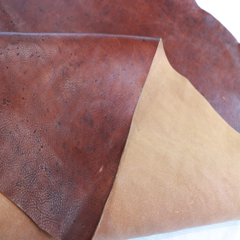 Genuine Leather Natural Insect Bite Leather For Diy Handbag - Buy ...