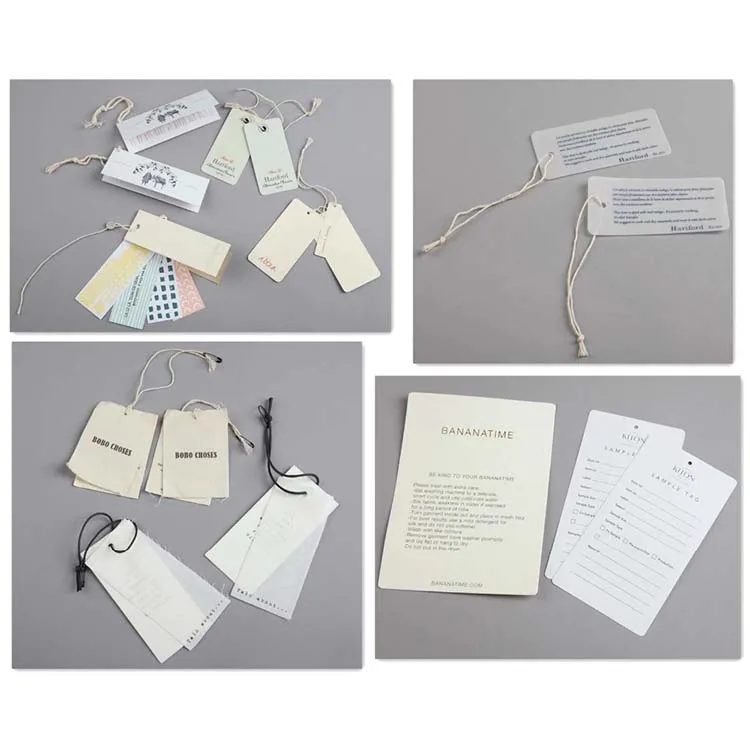 Customized Brand Swing Ticket Hang Tag Clothing Label Garment Price Tag ...