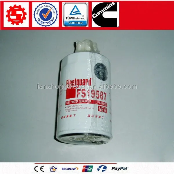 Genuine Motor Cummins Spare Part Fuel Water Separator Filter Fs19587 ...