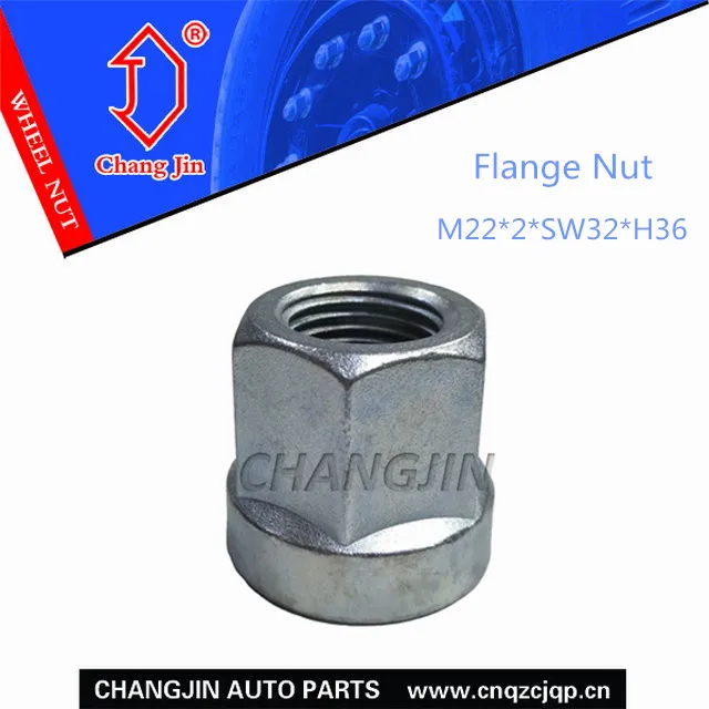 Truck Wheel Nut M22 - Durable Black & Silver Wheel Lug Nut, ISO9001 ...