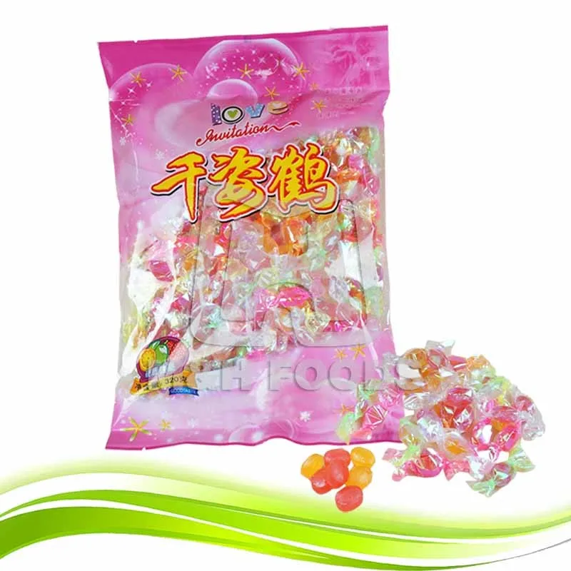 320g Colorful Rainbow Ellipse Fruity Hard Candy In Bag - Buy Colorful ...