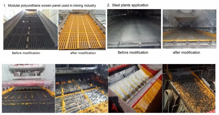 High Frequency Dewatering Polyurethane Screen Panel For Coal Washing ...