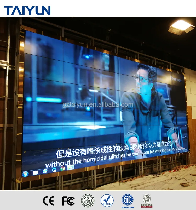 With Lcd Video Wall For Advertising Display 55 Inch Ultra Hd Lcd Tv ...