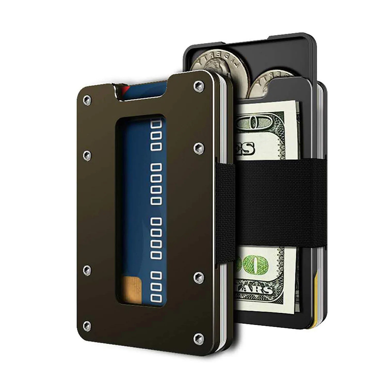 New Improvement Minimalist Aluminium Slim Wallet For Men Slim Front ...