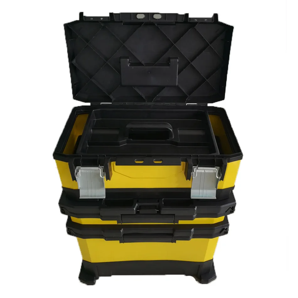 GD5007 Stackable Plastic Storage Tool Box Kit with Wheels| Alibaba.com