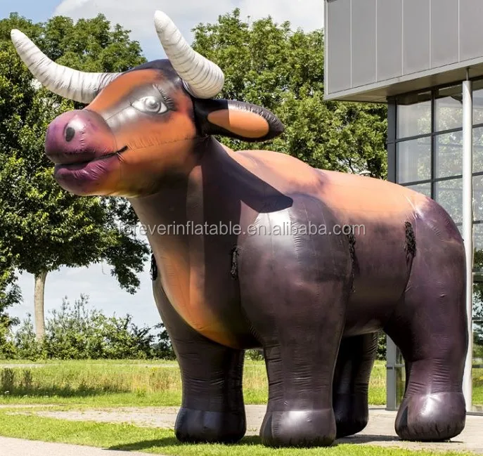 5m High Inflatable Bull Ox Model - Customizable & Durable