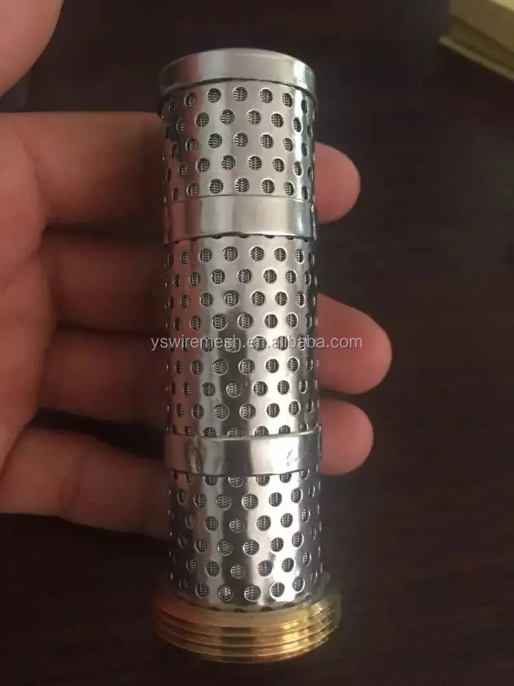Stainless Steel Spiral Welded Perforated Metal Pipe Filter Tube - Buy ...