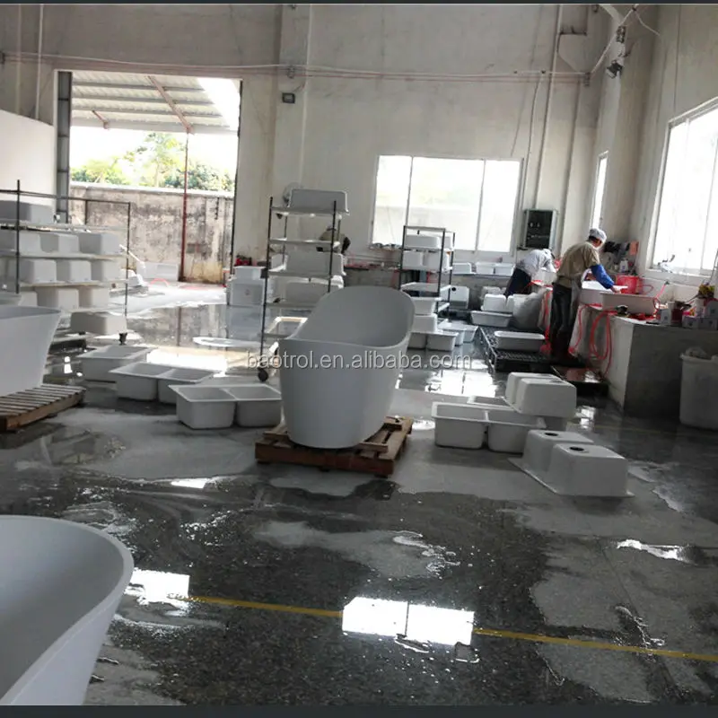 Man-made Corner Kitchen Sink,Acrylic Solid Surface Kitchen Bowl ...