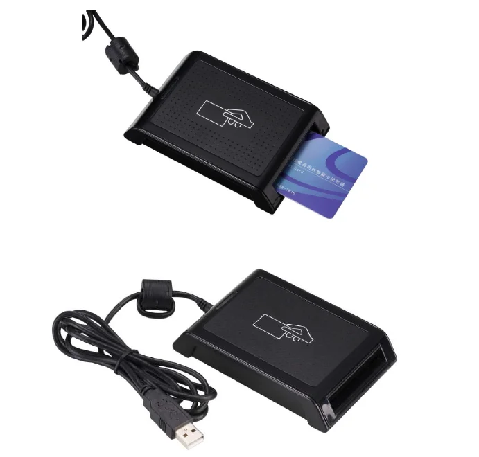 Dual Interface Contactless Usb Smart Card Reader For M1 Card - Buy ...