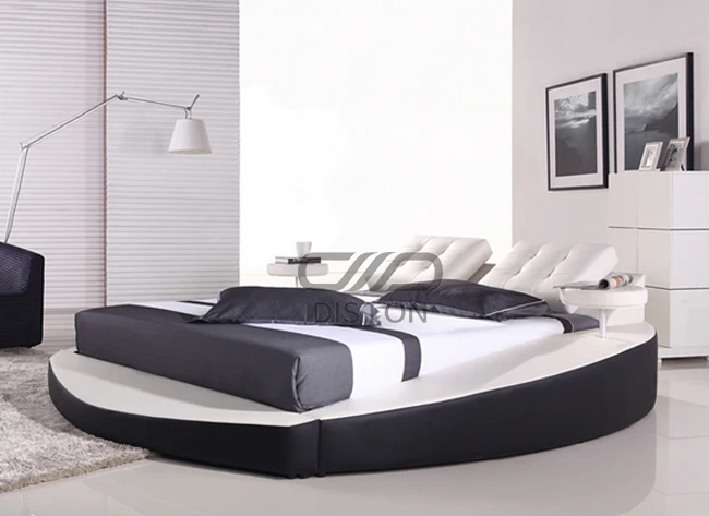 Contempory Furniture Bedroom Sets Circle Round Shape Master Bedroom Bed ...