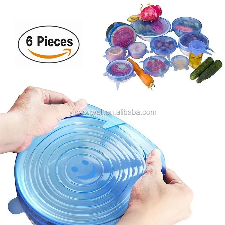 New Silicone Stretch Lids Set With Holes For Easy Storage Sw-kg70 - Buy ...
