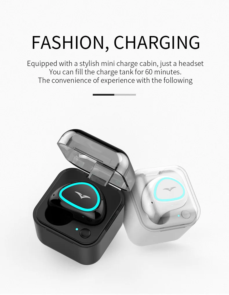 Magic Square Wireless Headphones Mini Shape In Ear Wireless Earbuds ...