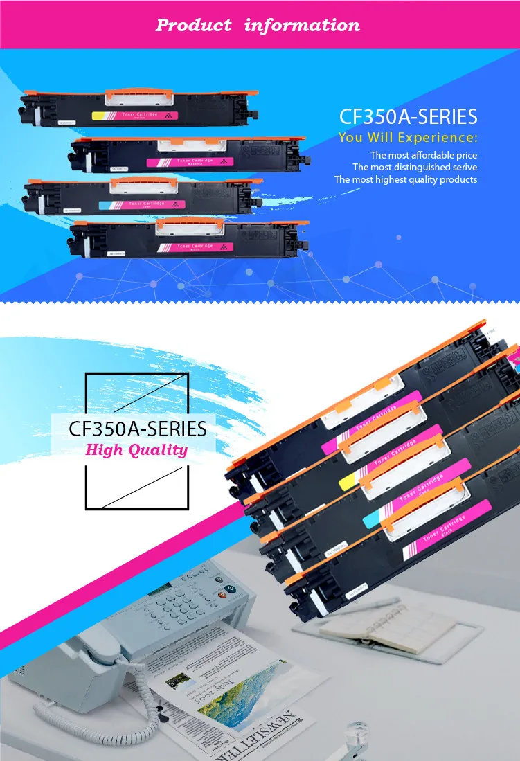 Gs Toner Cartridge Cf350 Compatible For Hp Static Control Toner Powder ...