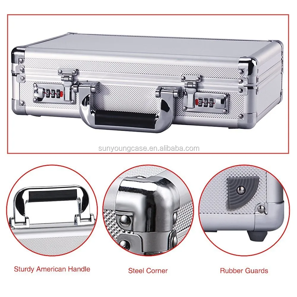Portable Aluminum Case with Combination Lock - Durable & Secure