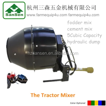 Tractor 3 Point Cement Mixer ; Tractor Mixer For Sale 5cubic - Buy Pto ...