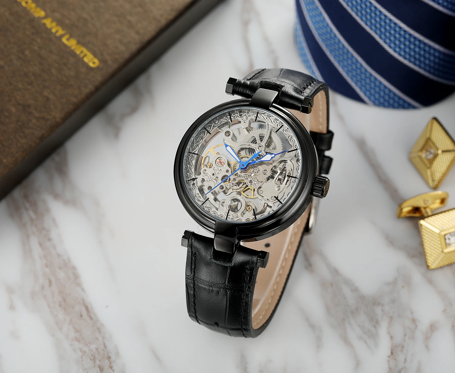China Watch Factory Brand Forsining Reloj Klockor Transparent Genuine ...