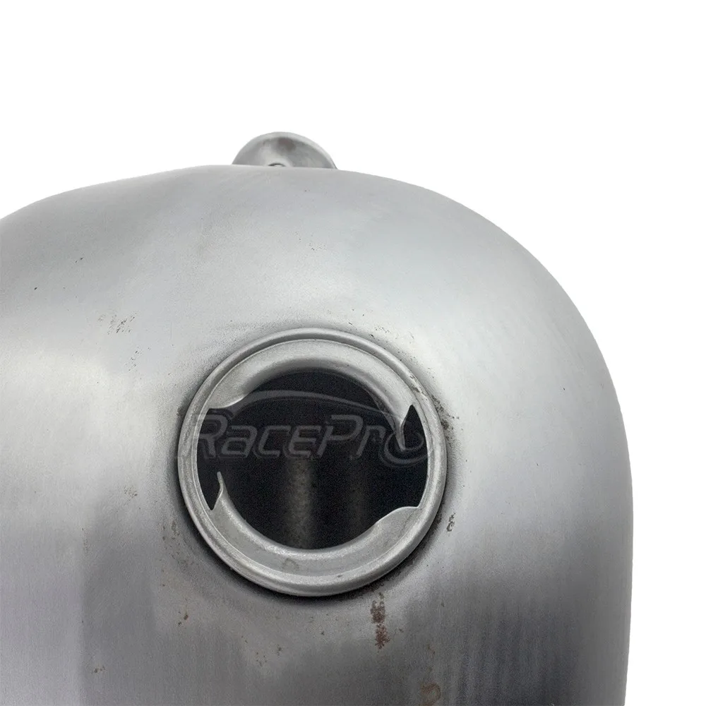 Custom 2.2 Gallon Raw Steel Wasp Single Cap Gas Fuel Tank For Harley ...