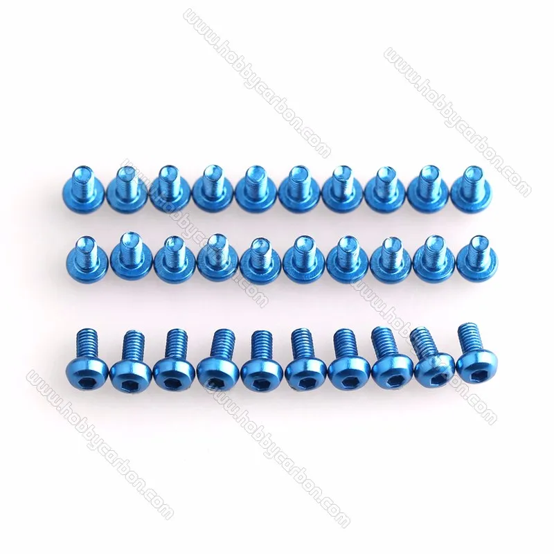 Anodised Aluminum M3 Screws M3x6mm,M3x8mm,M3x10mm,M3x12mm Socket Head ...