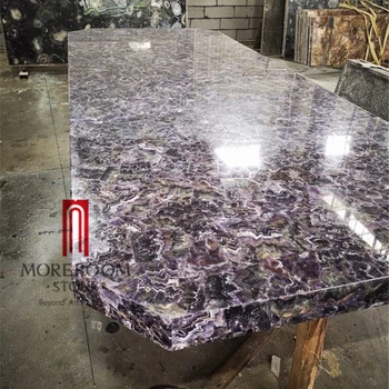 Amethyst Countertop Slab Purple Onyx Backlit Onyx Marble Glass ...