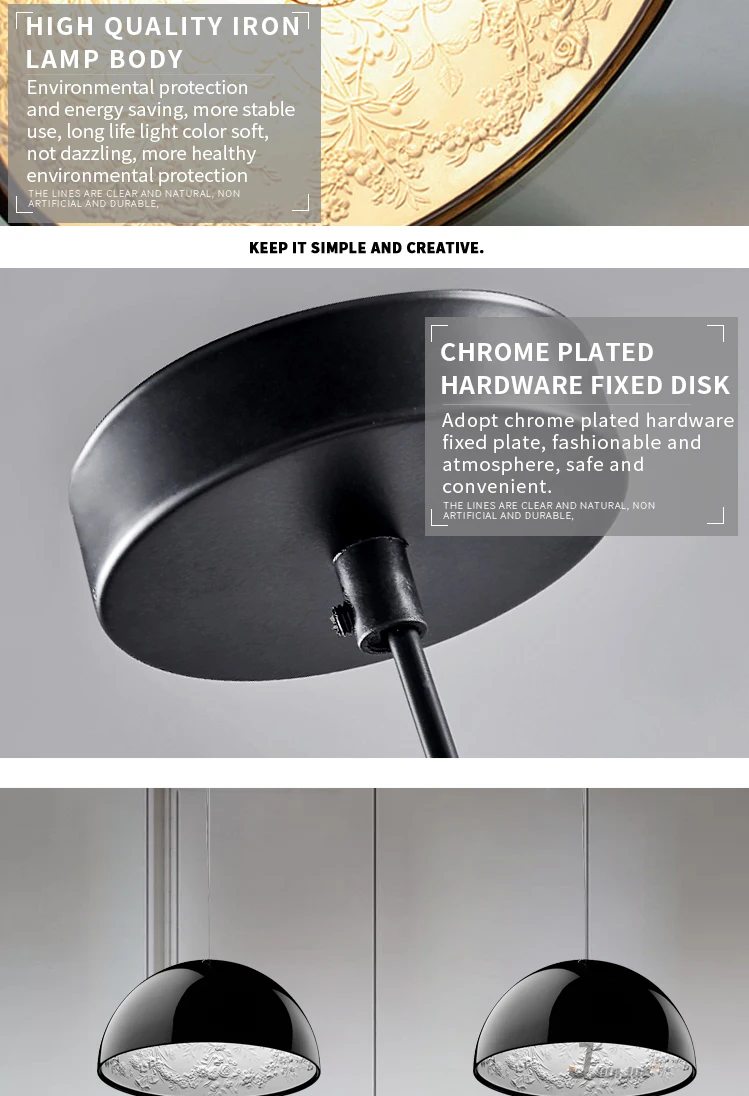 Nordic Modern Minimalist Indoor Epoxy Resin Chandelier LED
