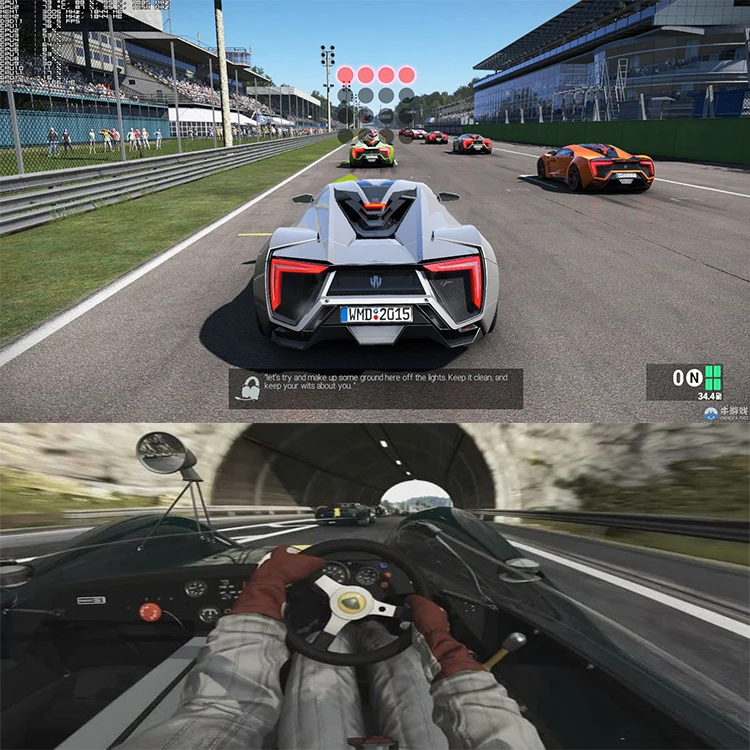 Interactive Virtual Reality Equipment 6 DOF 3 Screen VR Driving ...