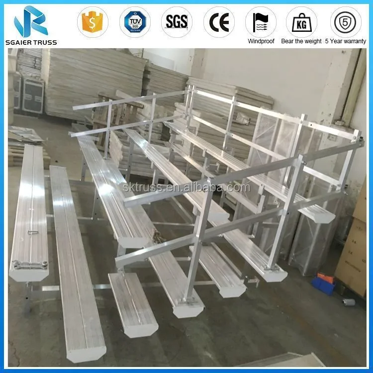Sgaier Double Footboard Aluminum Bleachers /grandstand Seating With ...