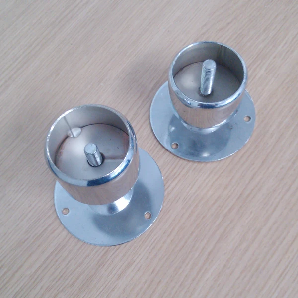 Chrome Finish Iron Adjustable Round Pipe Base/pipe Fittings - Buy ...