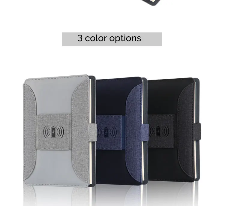 Wireless Charging Notebook With Phone Holder On The Cover - Buy ...