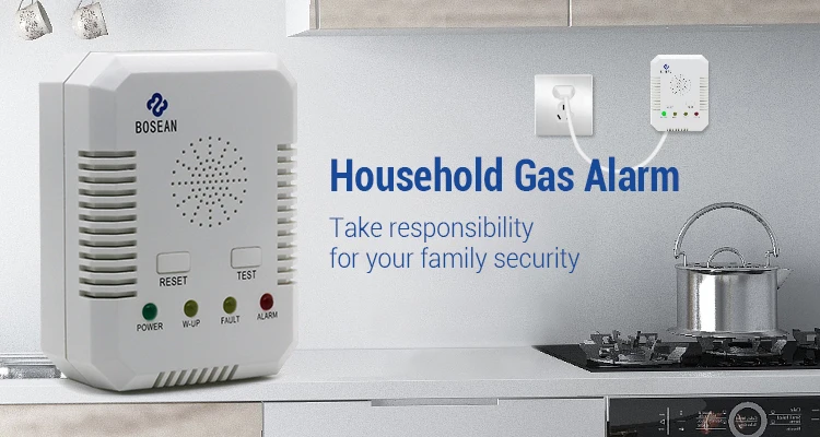 Bosean Detector Sensor Alarm - Kitchen Gas Leak Protection