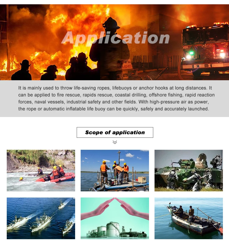 Life Saving Water Rescue Gun Thrower Line Throwing Apparatus - Buy Line ...