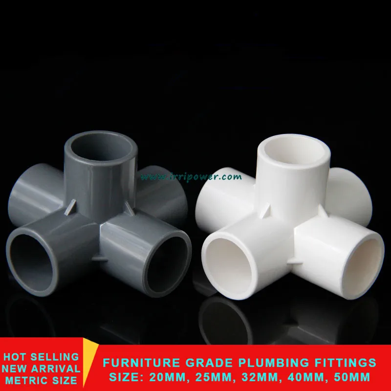 Pvc Furniture Grade Fittings Pvc 6 Way Cross - Buy 6 Way Cross,Pvc ...