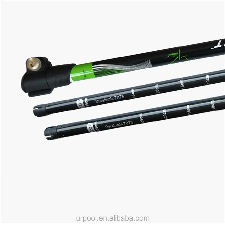 Antique Carbon Aluminium Walking Stick - Telescopic & Locking