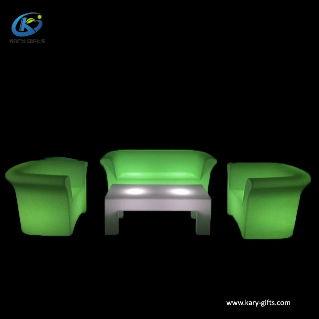 Plastic Led Sofa Light up Sofa Sets Modern Led Furniture Lighted Led ...