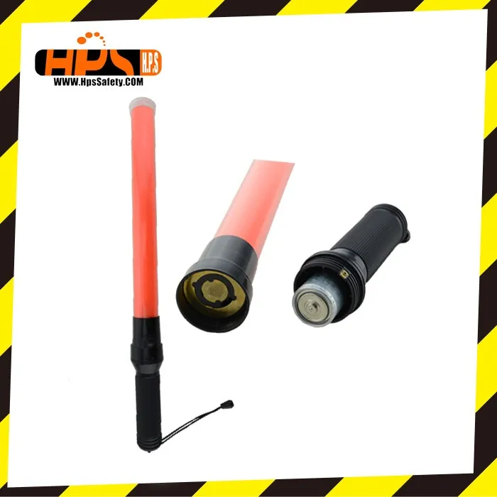 New Safety Red 6 Led Traffic Control Hand Held Signal Baton Wand Light ...