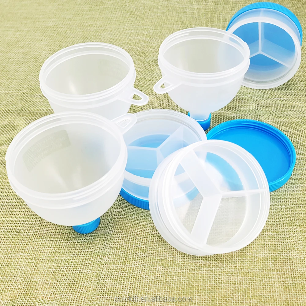 Protein Powder Funnel Water Bottle Funnel- Protein Storage Box ...