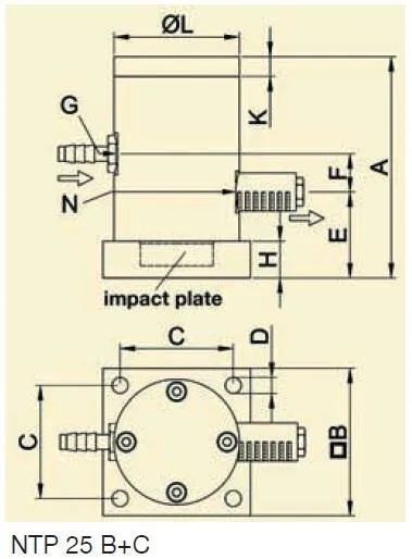 Ntp25 Ntp-25 德国 Netter 气动活塞振动器空气锤 - Buy Ntp25,气动活塞振动器,德国netter Product ...