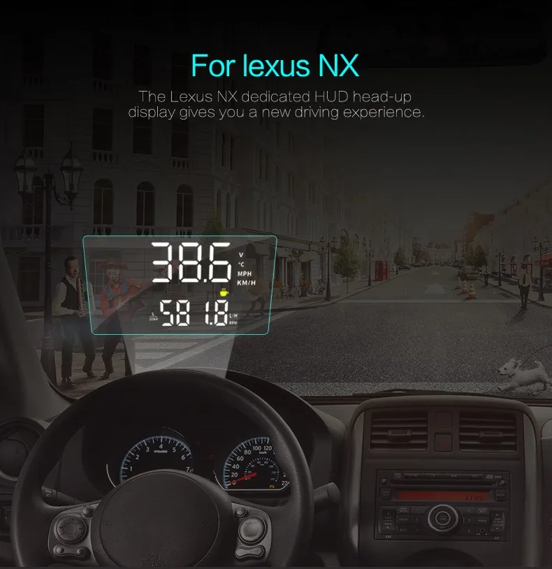 Lexus Nx Hud Head-up Display With Obd2 Socket - Oem | Wholesale