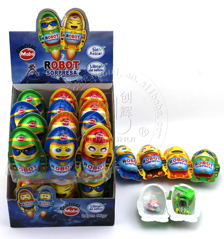 Rocket Robot Surprise Candy Egg with Toy - Chuanghui